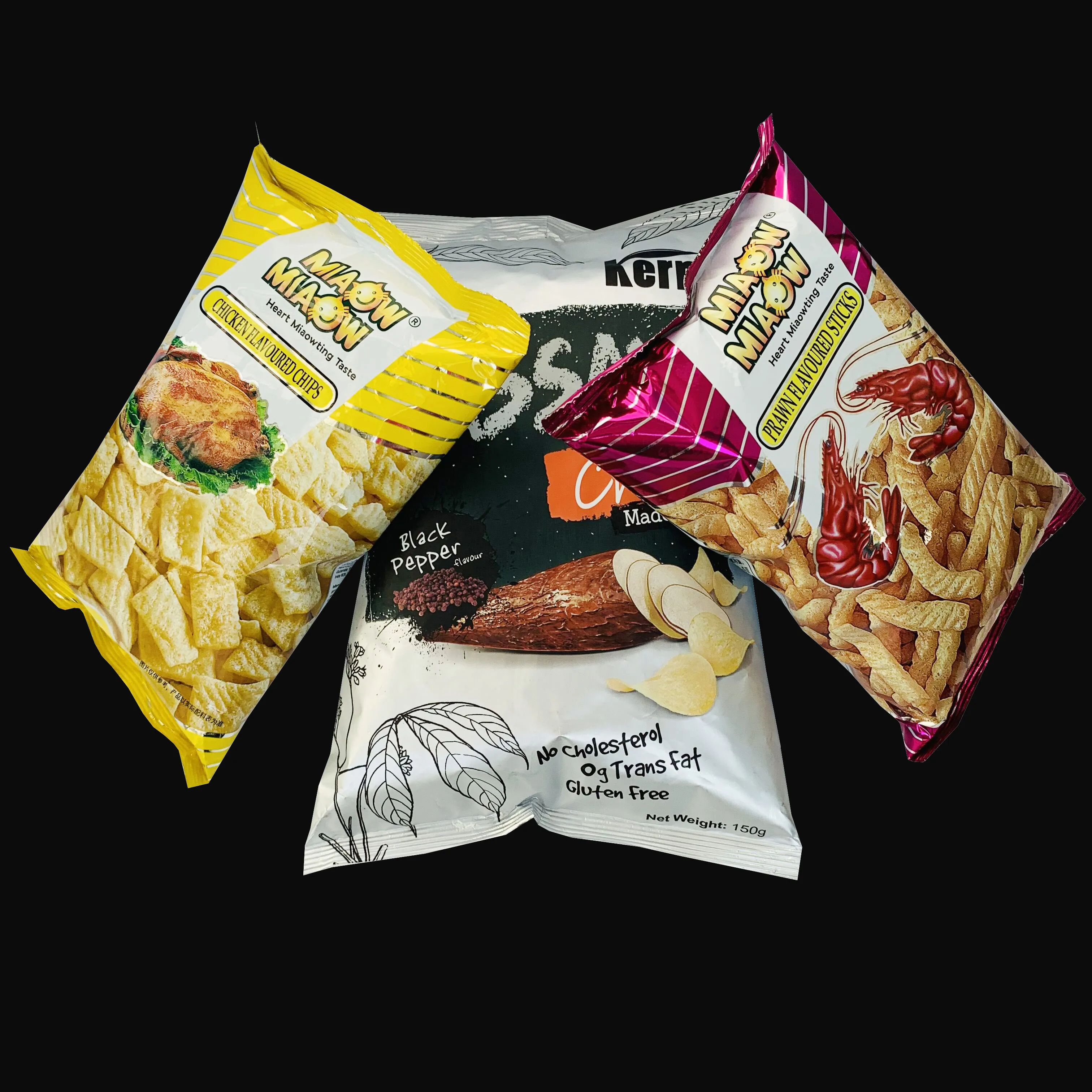 Custom Printed Potato Chips Plastic Puffed Bag Eco-friendly Aluminum ...
