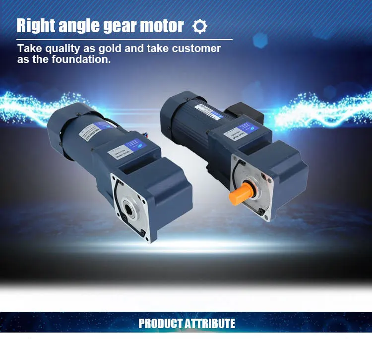 High Quality Right Angle Gear Motor with Speed Controller