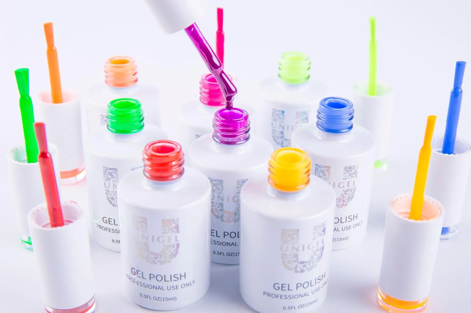 Unigel New Hot Sale Nail Gel Polish Collection 36 Colors/kit Uv Neon ...