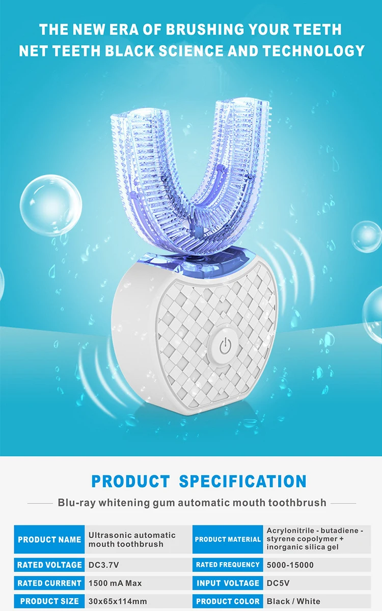 U 360 Degrees Automatic Sonic Electric Toothbrush