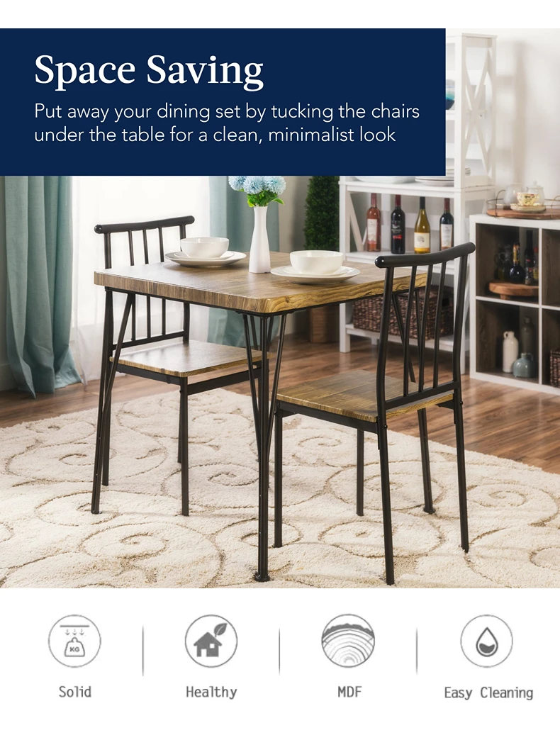 Modern New Design Dining Table And Stools 2 Kitchen Counter Height ...