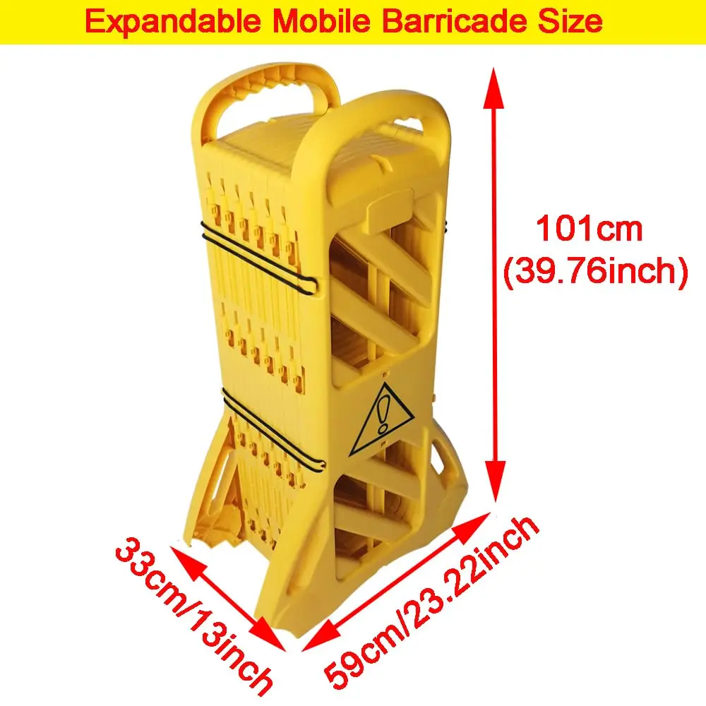 Benc Portable & Expandable Safety Sign Barricade Mobile Barrier ...