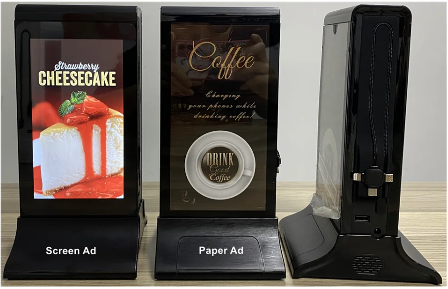 FYD-835S Digital Table Tent Advertising Display & Charger - OEM