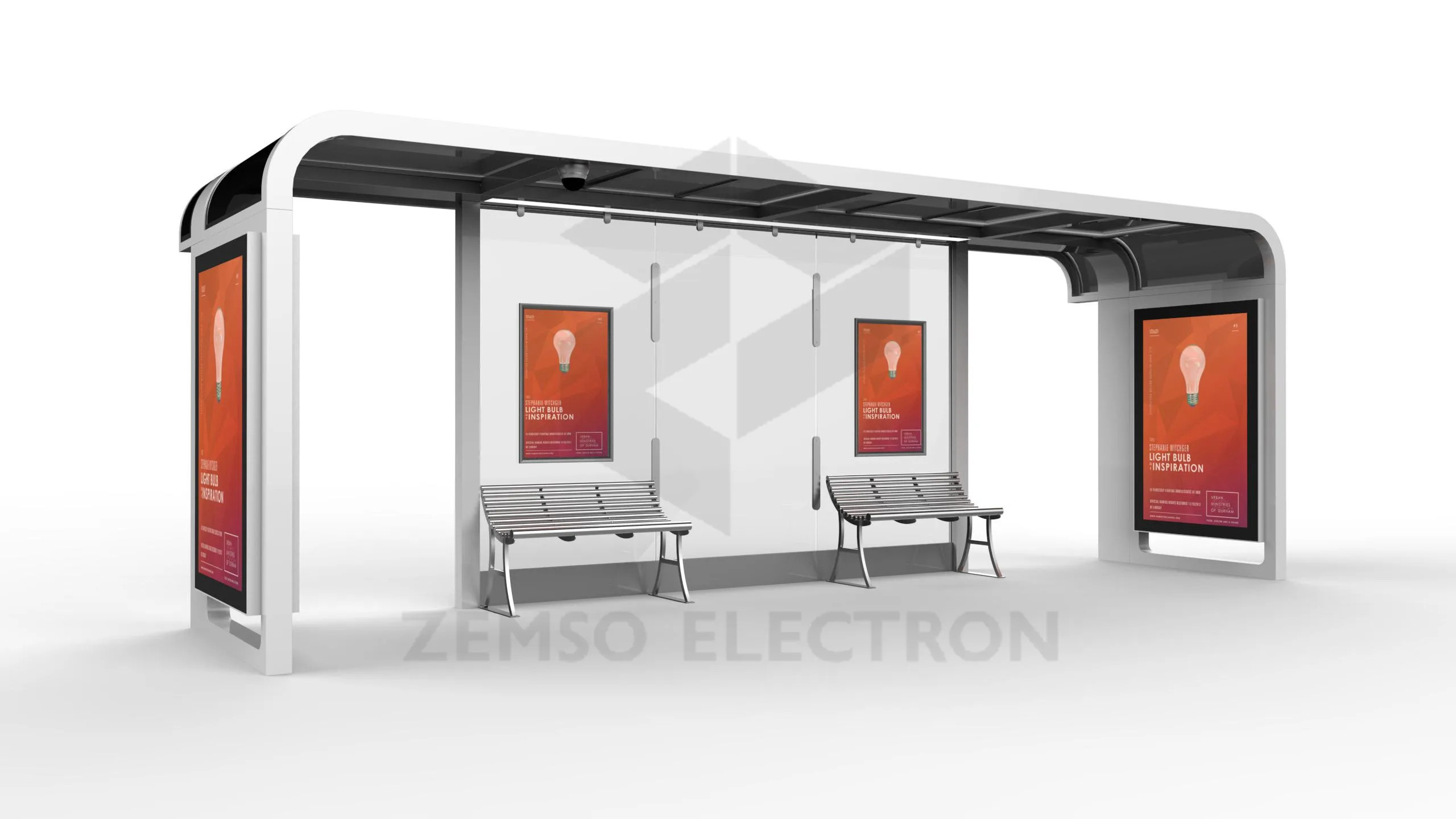 Modern Waiting Bus Shelter Design Modern Bus Station Multi Functional ...