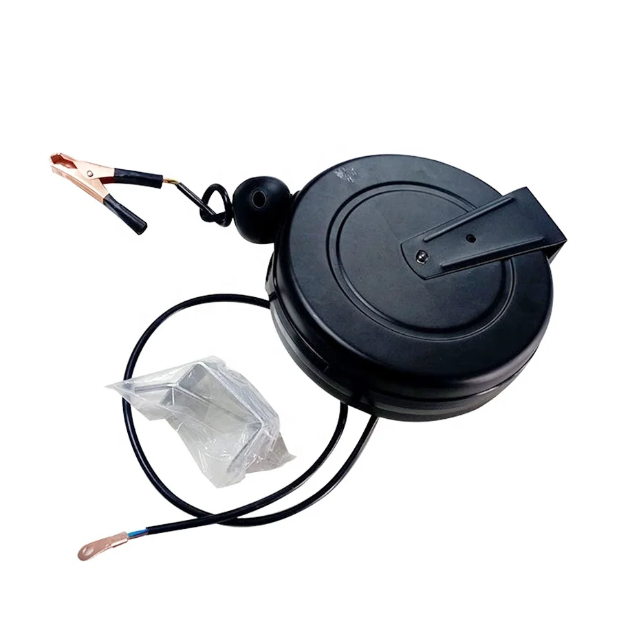 Earthing Reels 100ft Spring Retractable Grounding Static Cable Reel for ...