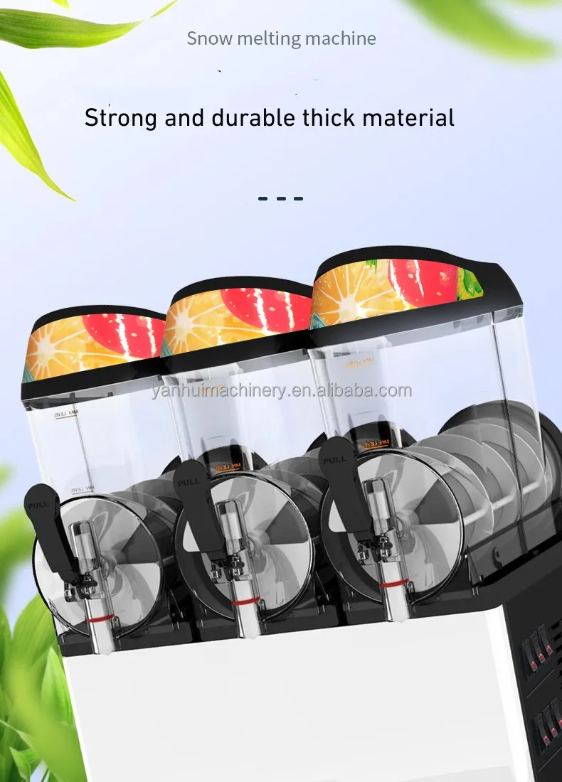 3x12liter Double Tanks Frozen Drink Smoothie Making Machine Italian ...