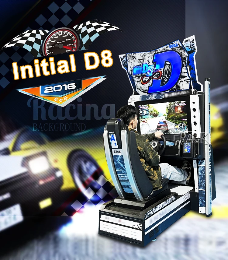 Indoor Amusement Video Game Arcade Initial D Racing Simulator Driving ...