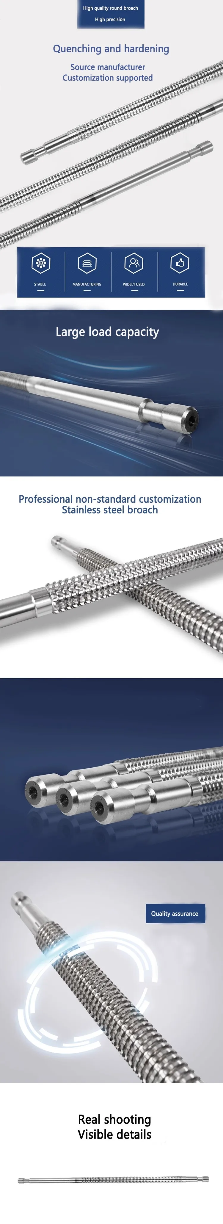 12mm Designer Broach Involute Spline Broaching Tool with Serration for ...