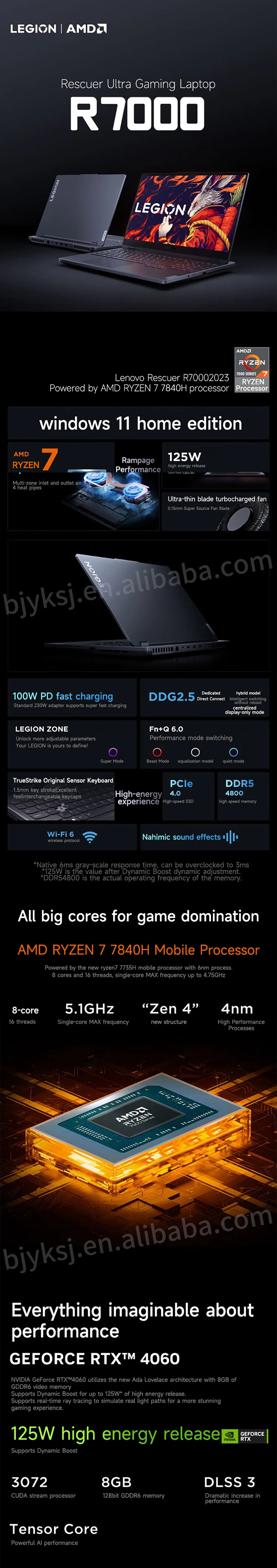 Lenovo Legion R7000 Gaming Laptops - Powerful & Versatile