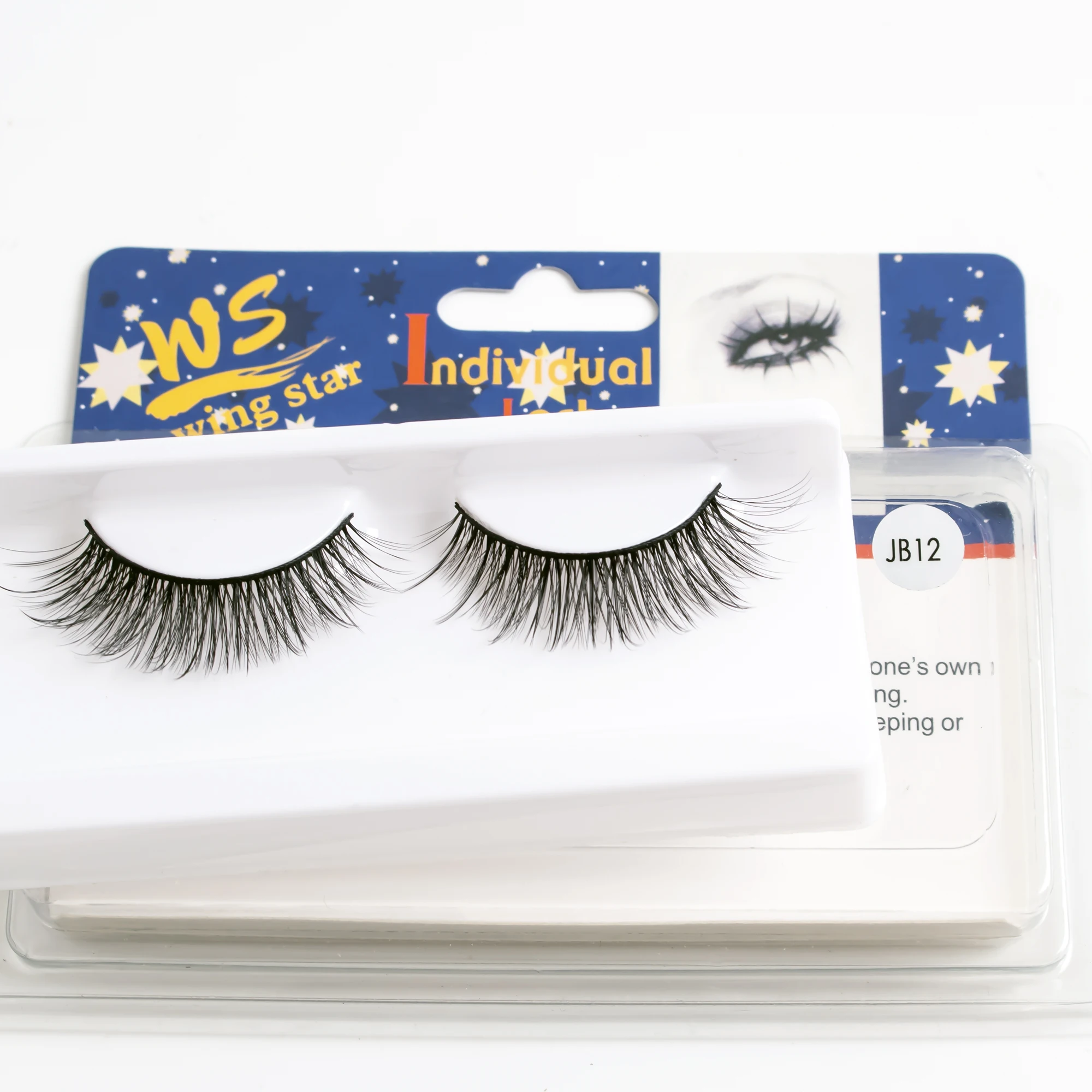 Wholesale 10 Pairs 3D Wispy Faux Mink Silk Strip Eyelashes