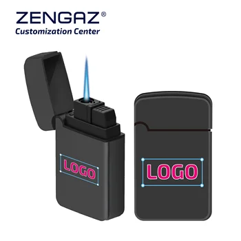 Zengaz Zl-12 Fancy Custom Logo Refillable Butane Torch Lighter For ...