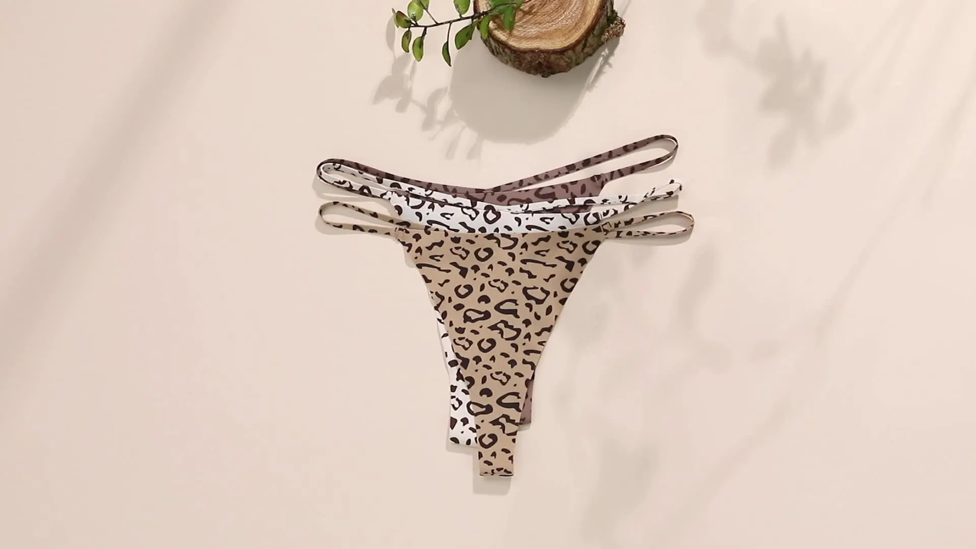 Thongs With Leopard Tangas Ladies Thong Low Waist Sexy Thongs De Mujer ...