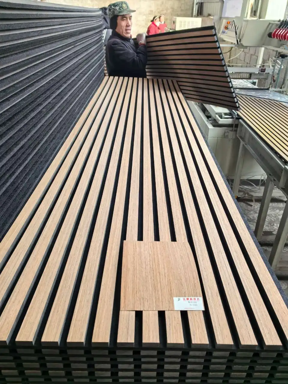 Slat Wood Acoustic Panel for Indoor Beautiful Decoration Acoustic ...