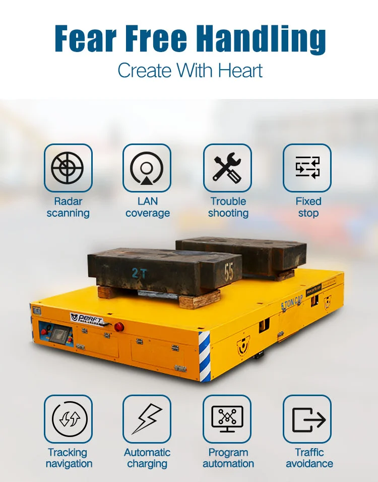 Automated Guided Vehicle AGV Electric Operated Mold Transfer Cart in ...