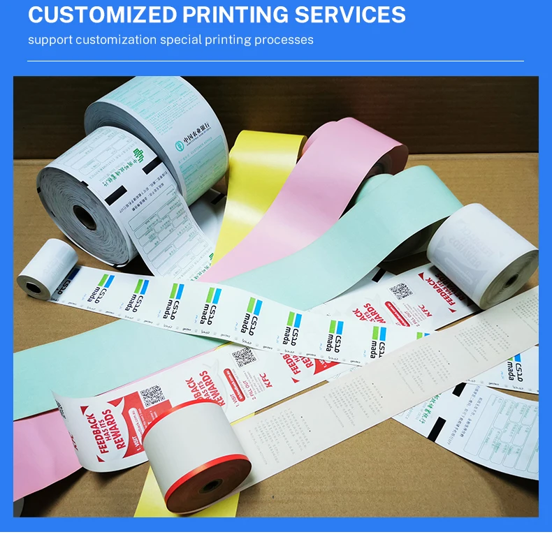 Factory Customized Cash Register Paper Till Roll Pos Paper 48 Gsm 80x80 ...