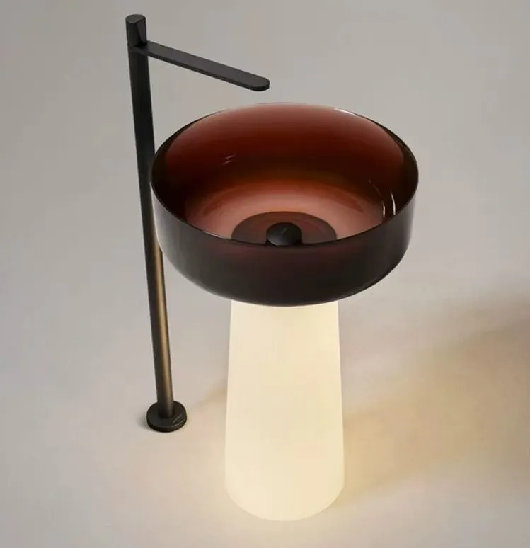 Floor Standing Column Composite Bathroom Pedestal Sink Hand Washing ...