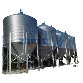 Small & Medium Corn Silos Grain Silos 40 Ton Feed Mill Storage Silos ...