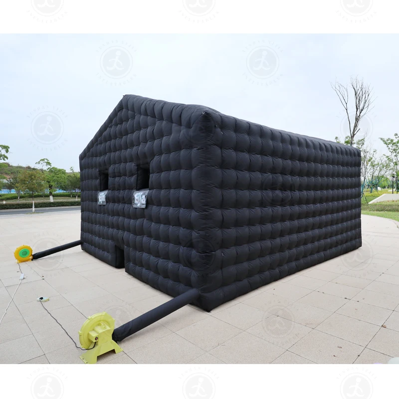 Giant Custom Portable Black Nightclubs Inflatable Nightclub Cube Party ... Giant Custom Portable Black Nightclubs Inflatable Nightclub Cube Party ...