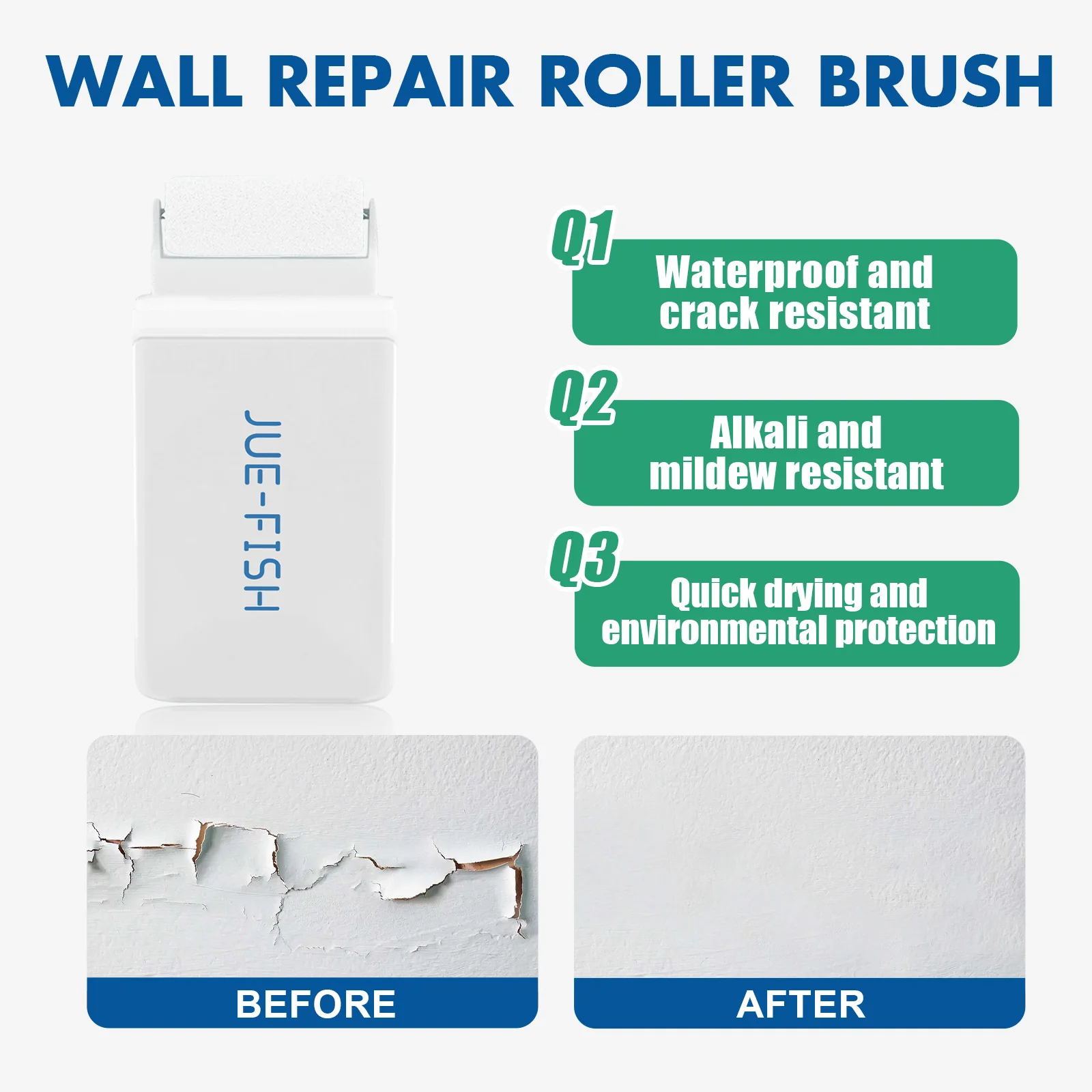 Jue-fish Oem&odm Wall Cleaning Paste Non-toxtic Wall Repair Roller ...