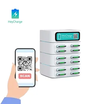 Heycharge Restaurant 12 Ports Shared Power Bank Cell Phone Charging Vending Machine Rent ...