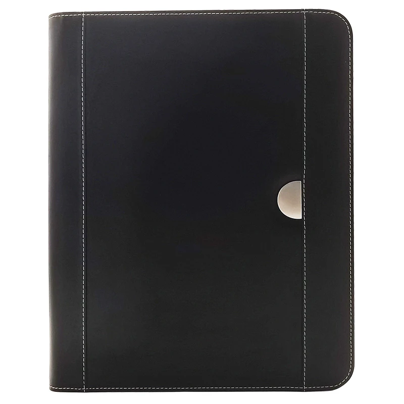 Modernqiu Zippered Leather Organizer File Folder With Notepad And ...