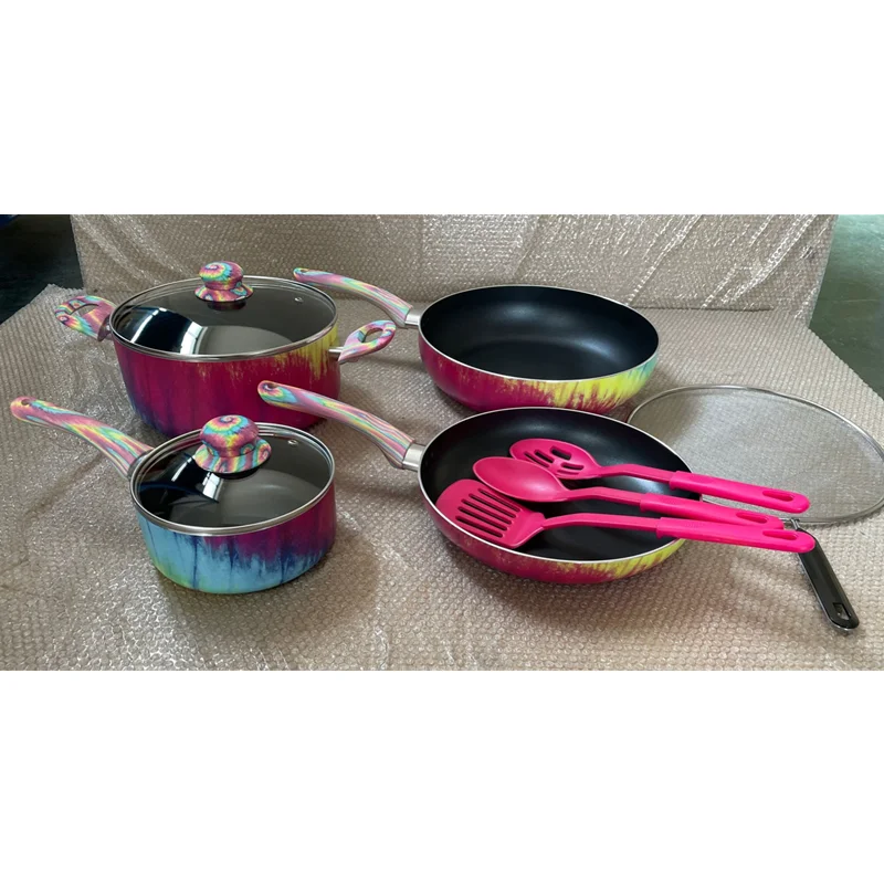 Aluminium Non-stick Cookware Set With Decal Paper Color - Buy Cookware ...