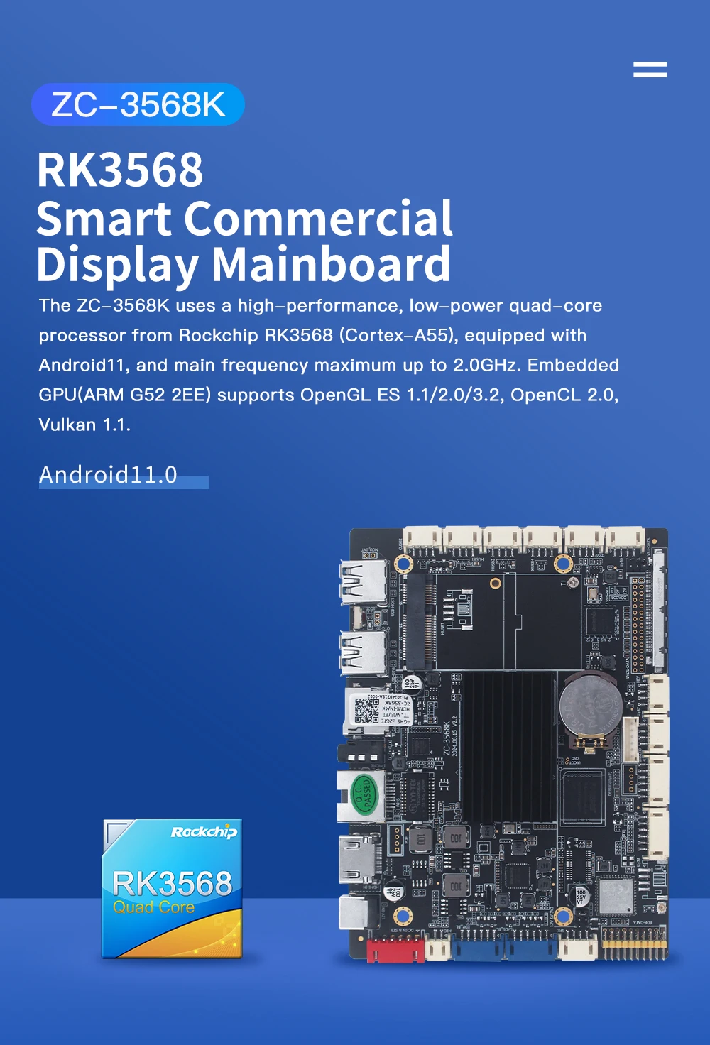 Rockchip RK3568 - LED Display Smart Board for Digital Signage
