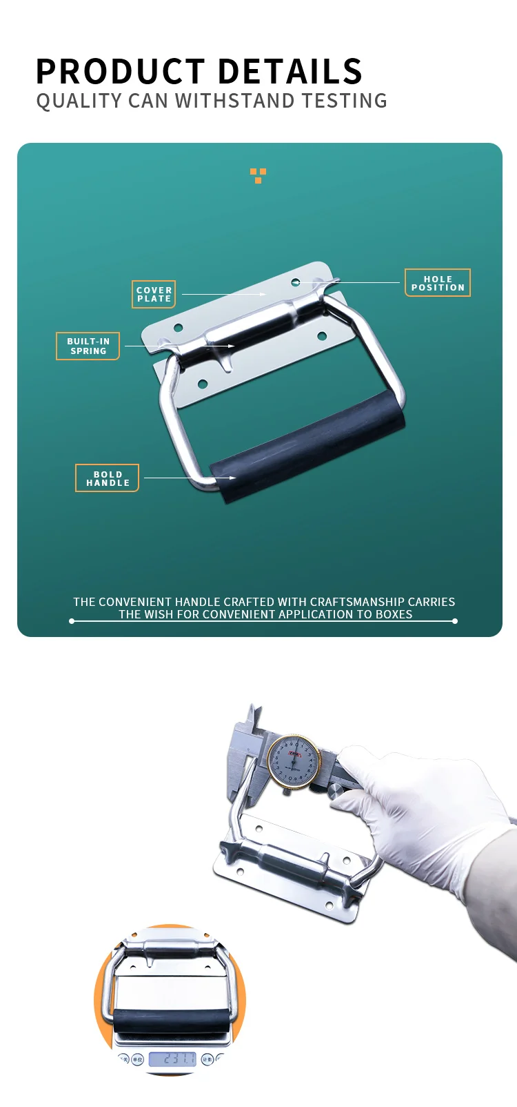 Toolbox Air Box Handle Box Handle Industry 304 Stainless Steel Spring ...