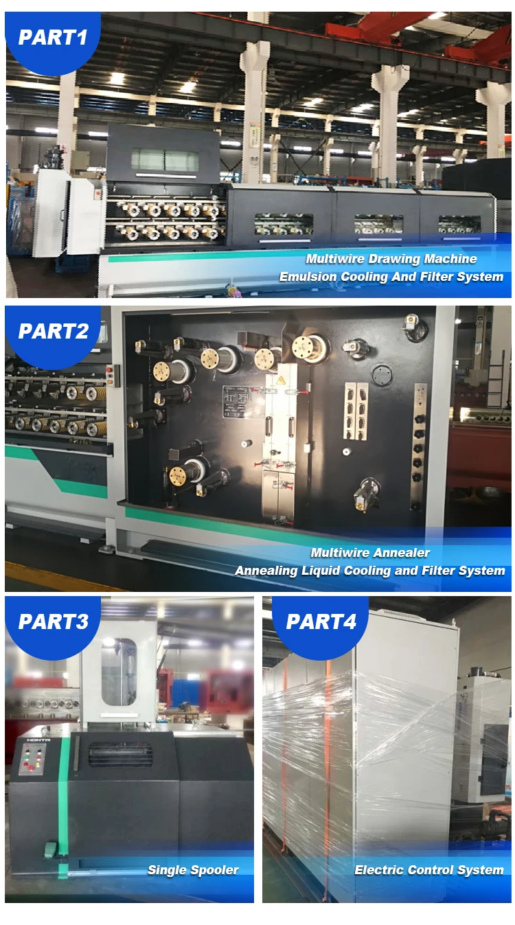 Multi Copper Wire Drawing And Annealing Cable Wire Making Machine - Buy ...