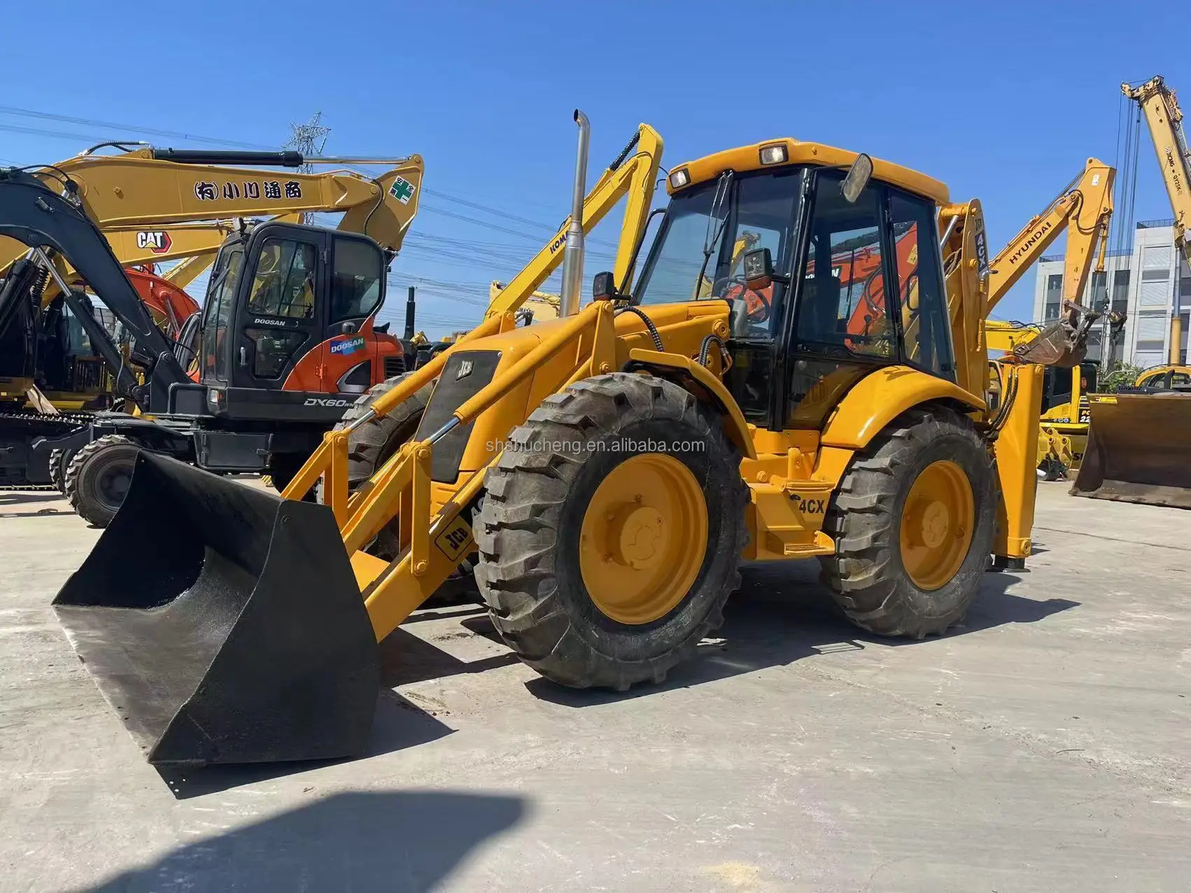 Great Condition Original JCB Backhoe Loader Used Retro Excavator Second ...