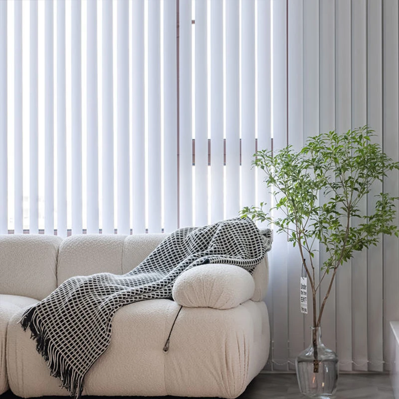 Blackout Vertical Window Blinds Thermal Insulated Waterproof Uv Protection 3.5 Inches Fabric ...
