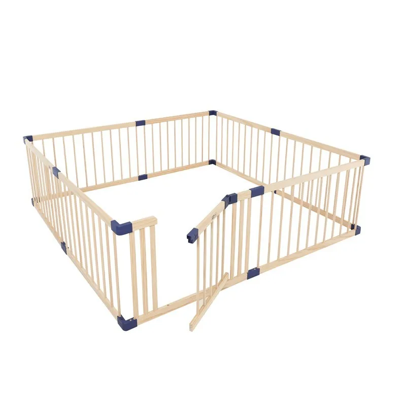 wooden Gate Playpen Fence Toddler Safety Fence Play Toddler Safety For ...