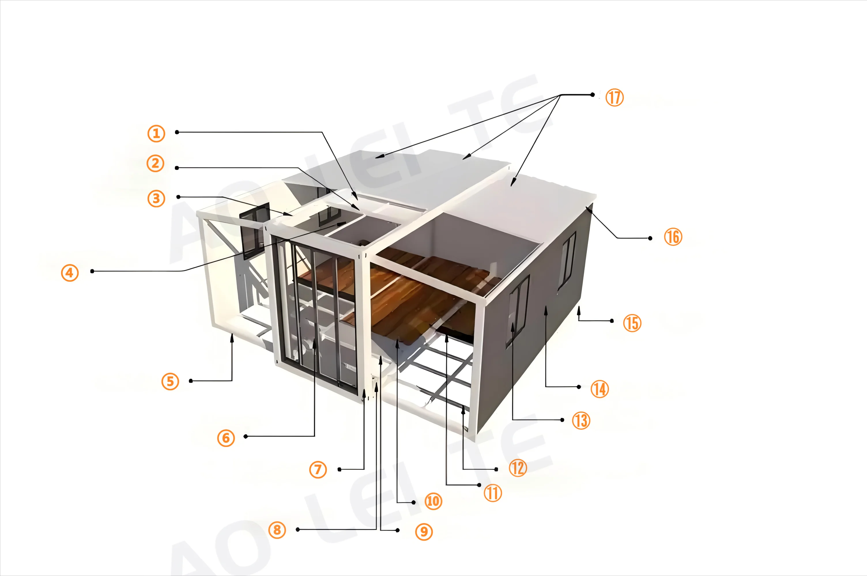Ready-Made Shipping Container Prefab House Expandable Folding ...