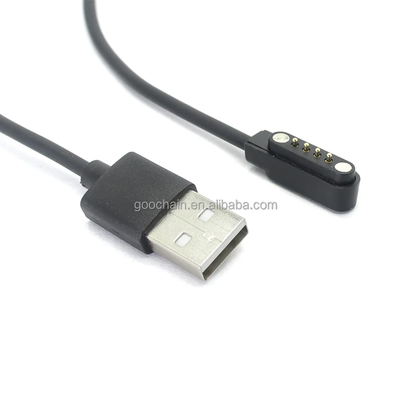 Stable Charging Pogo Pin Spring Loaded 4 Pin To Usb A Male Cable For ...