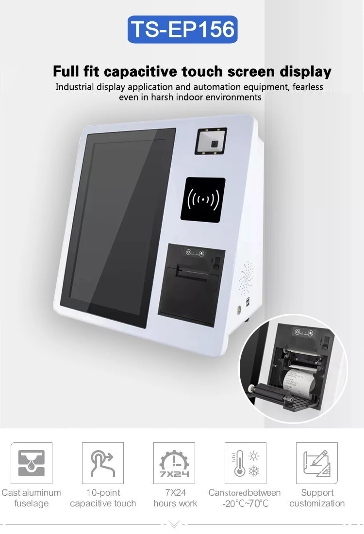 OEM Customized Smart Touch Screen 15.6 Inch QR Code Scanner