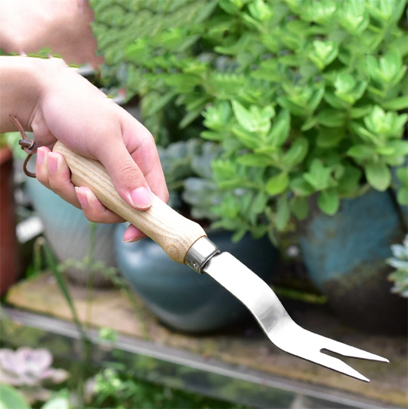High Quality Stainless Steel Head Wood Handle Garden Tool Weeding Tool ...