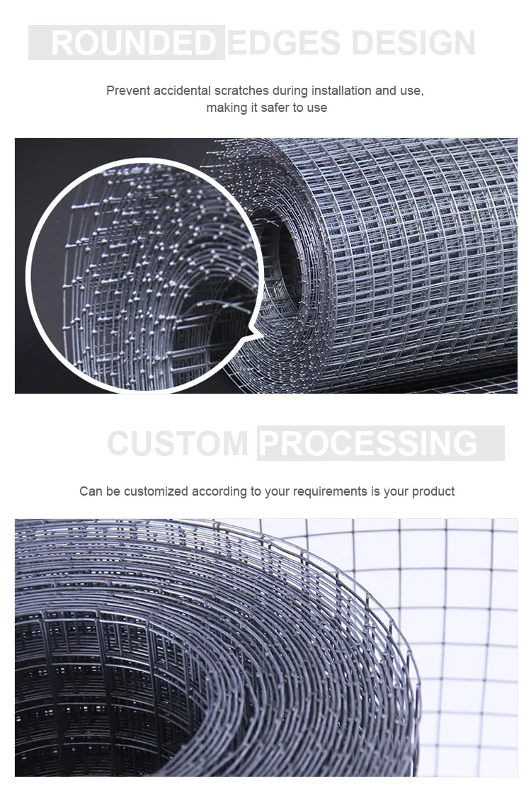 Hot Galvanizing Welded Wire Mesh For Chicken Pens 8 Gauge Stainless ...