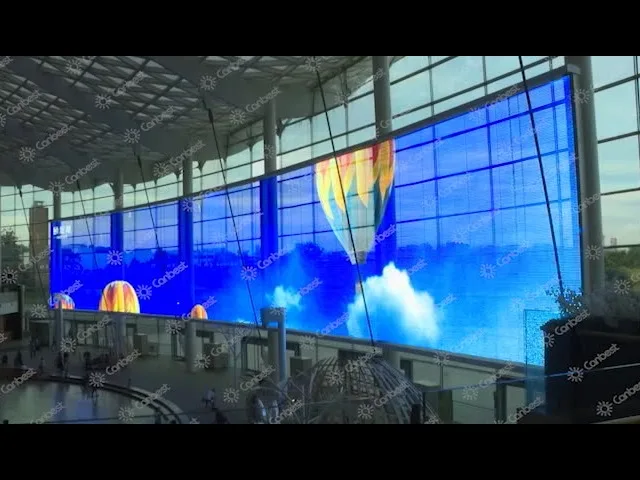 P391 Led Transparent Window Sign Pantalla Transarente Film Advertising ...