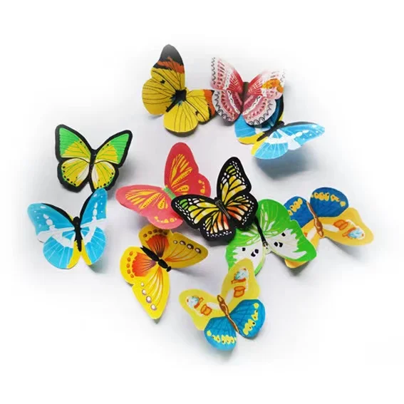 320pcs Mixed Edible Butterfly Wafer Rice Paper Cake Toppers Birthday ...