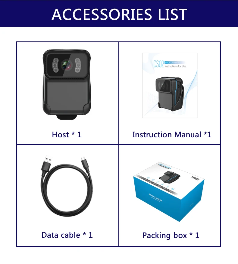 Mini Camera 256gb Body Worn Cam Wifi For Law Enforcement 10h Recording ...