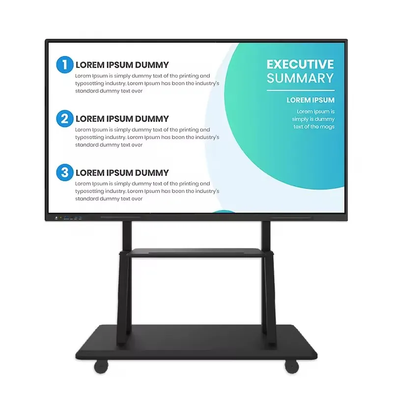 4K electronic interactive display all in one touch screen smart board ...