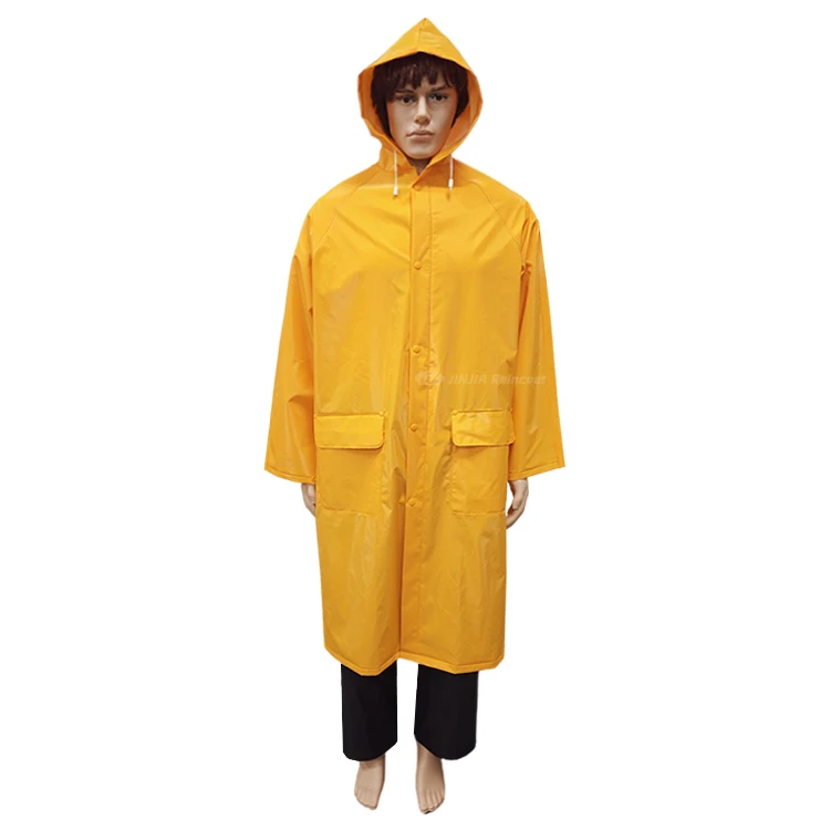 Cheap Waterproof Raincoat Industrial Work Heavy Duty Pvc Polyester ...