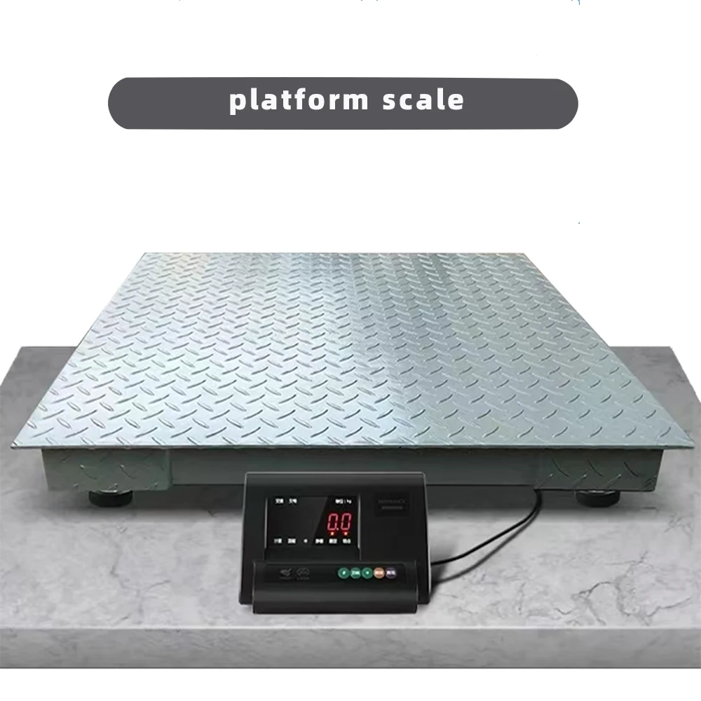 Durable 1 Ton Digital Floor Scale 1*1m 1000kg Capacity OEM Customizable ...