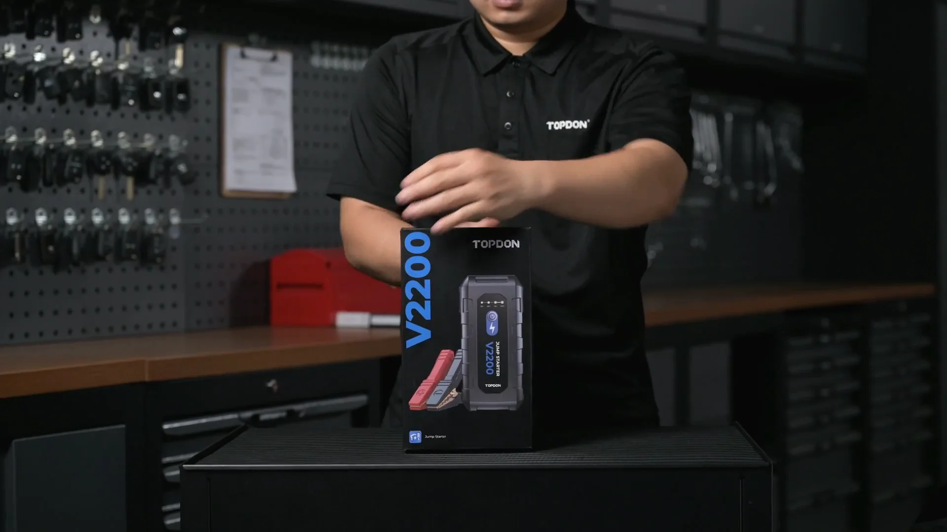 Topdon V2200 2200a 12v Portable Car Emergency Kits Battery Charger ...