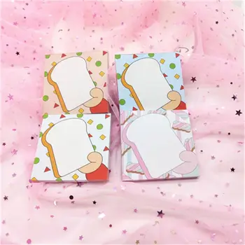 Hot Cute Kawaii Japanese Toast Bread Memo Pad Note Pad Set Customize ...