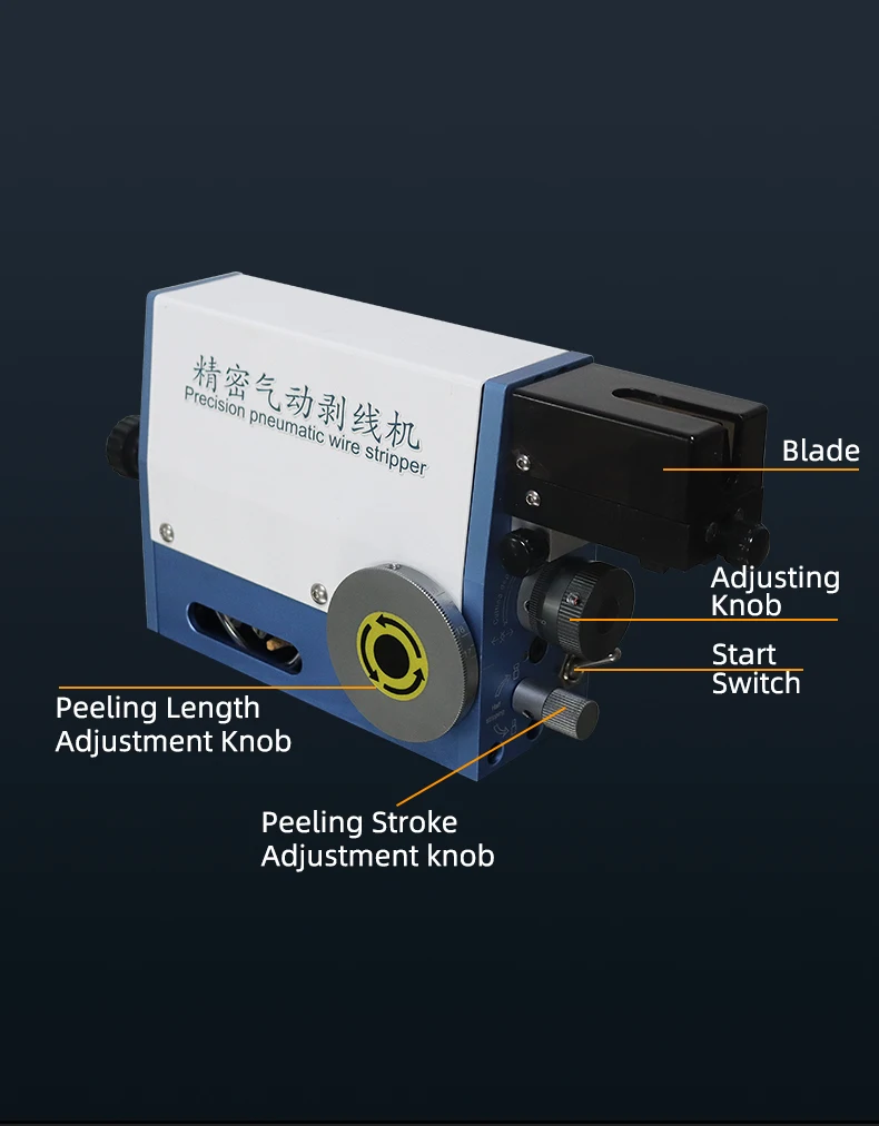 Zj-20p Fully Automatic Portable Pneumatic Wire Stripping Machine ...