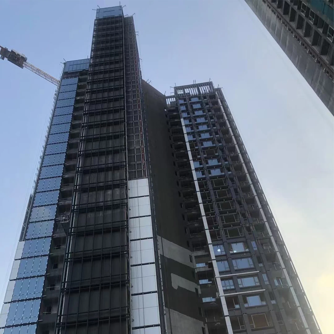 External Cladding Wall System Double Glazing Glass Metal Sheet Wall ...