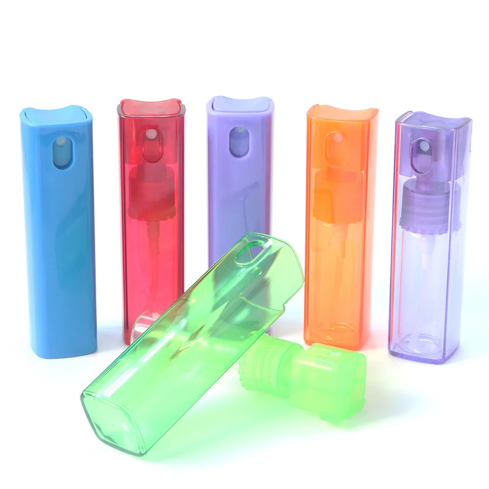 New Design Transparent Colors Mint Orange Refill 10ml Square Spray ...