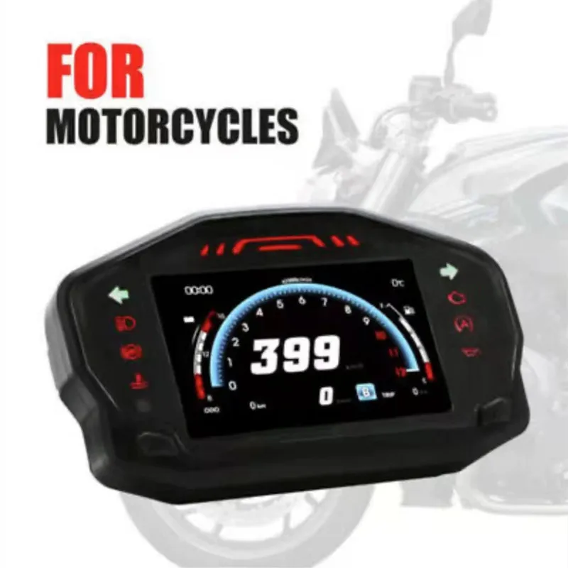 MOTOQUEEN TFT Universal Motorcycle RPM Instrument Speed Meter Dashboard| Alibaba.com