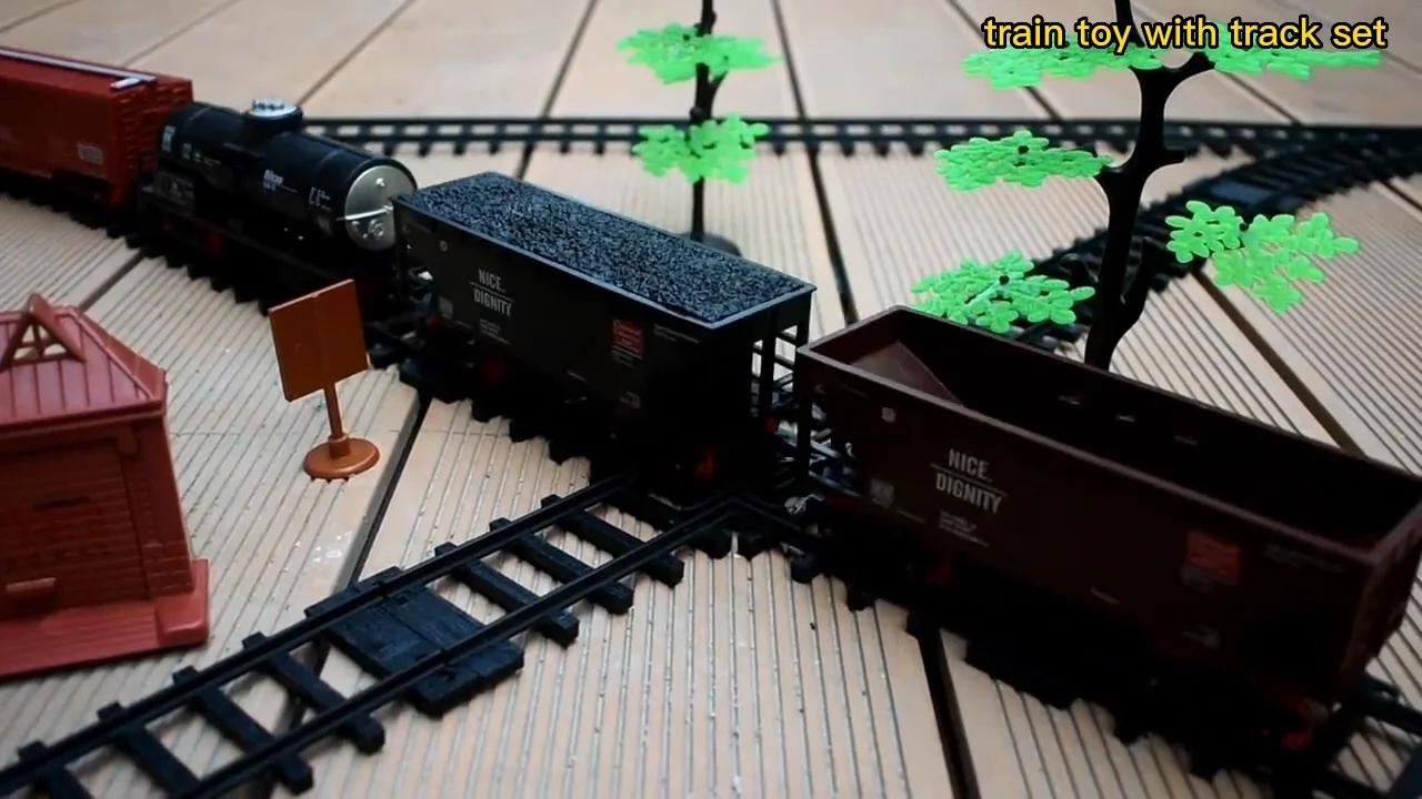 Electric Light Retro Simulation Track Classical Train Model Kids ...